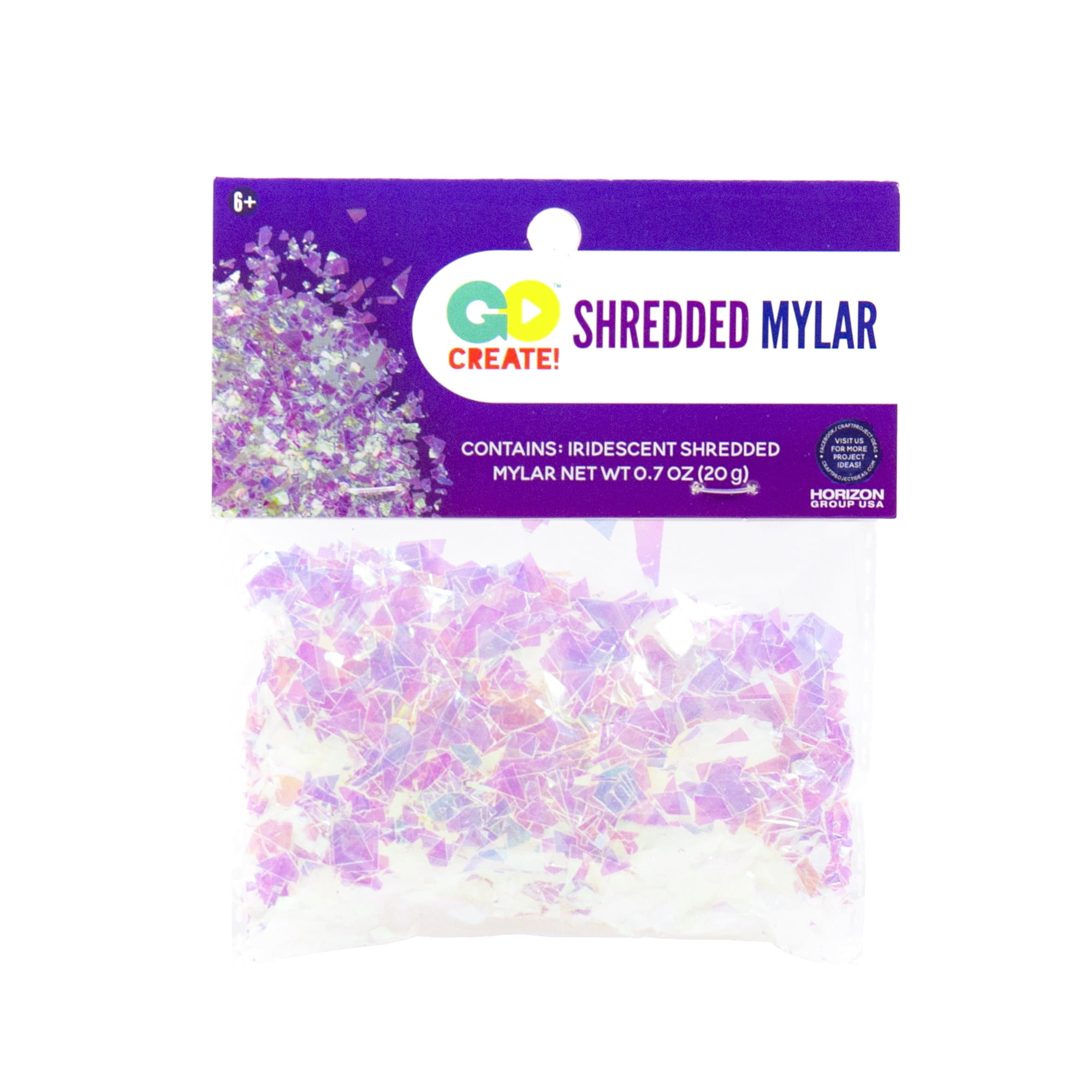 Go Create 0.7 Ounce Iridescent Shredded Mylar Filler - Walmart.com