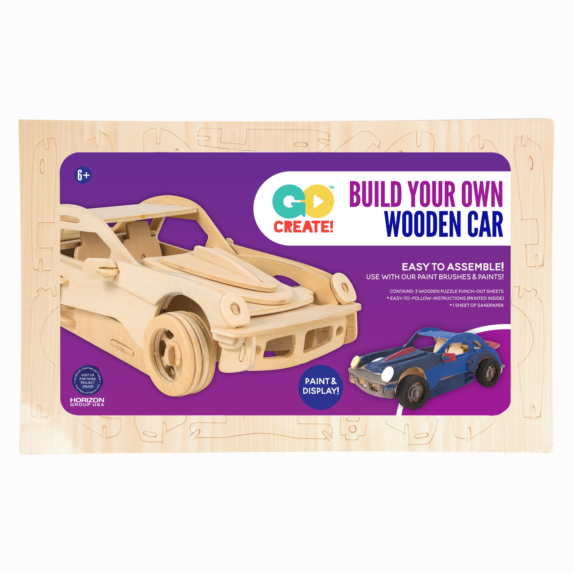 Go Create Build Your Own 3D Car Puzzle - Walmart.com