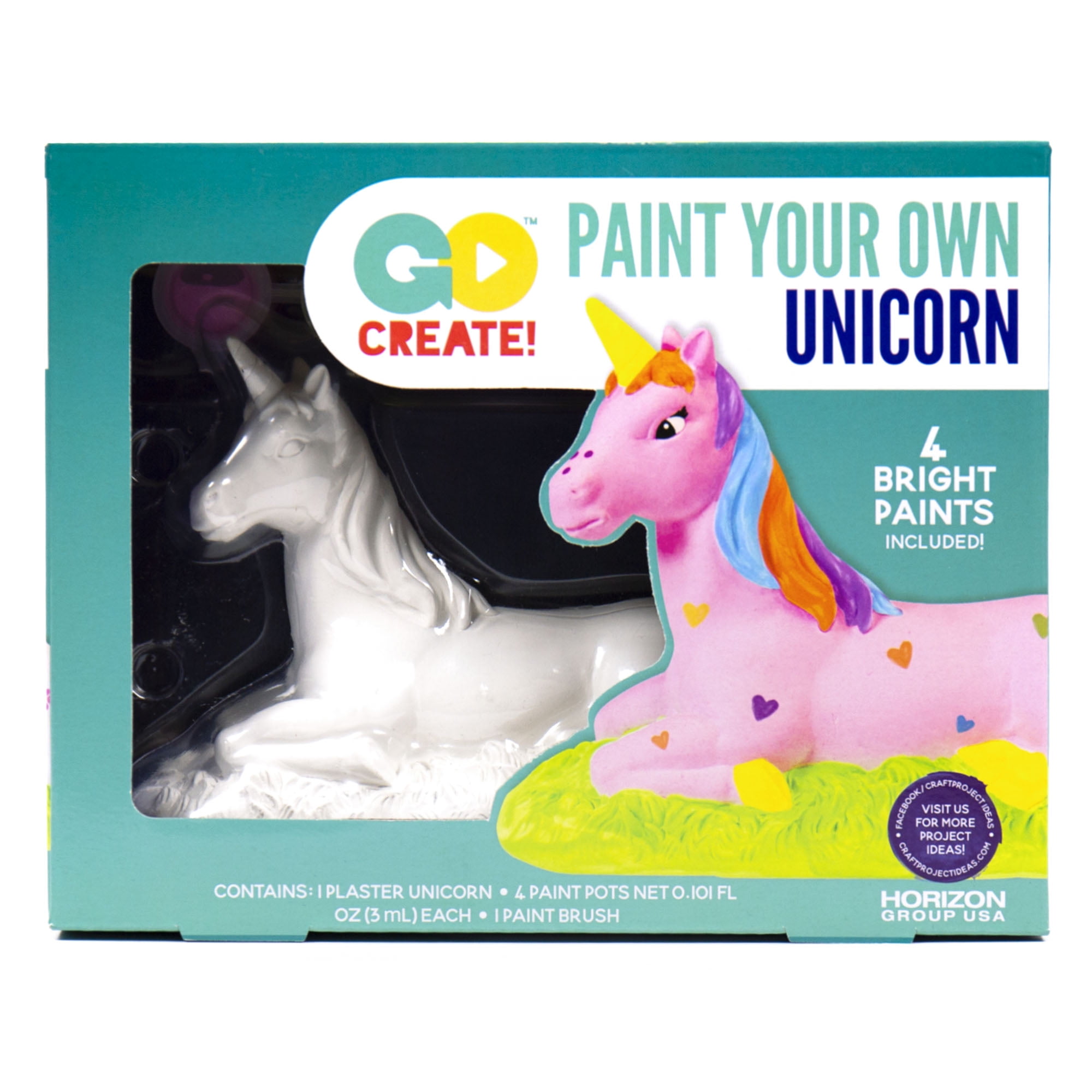 Go Create Paint Your Own Ceramic Unicorn, Arts & Craft Kits for Boys ...