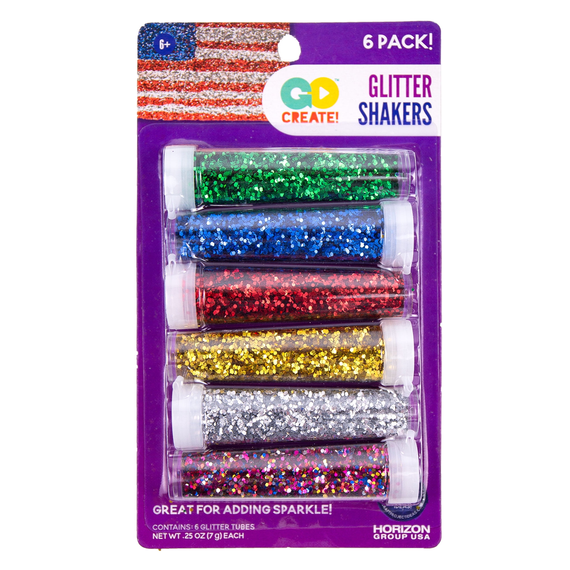 Go Create Primary Glitter Shakers, 6 Pack - Walmart.com