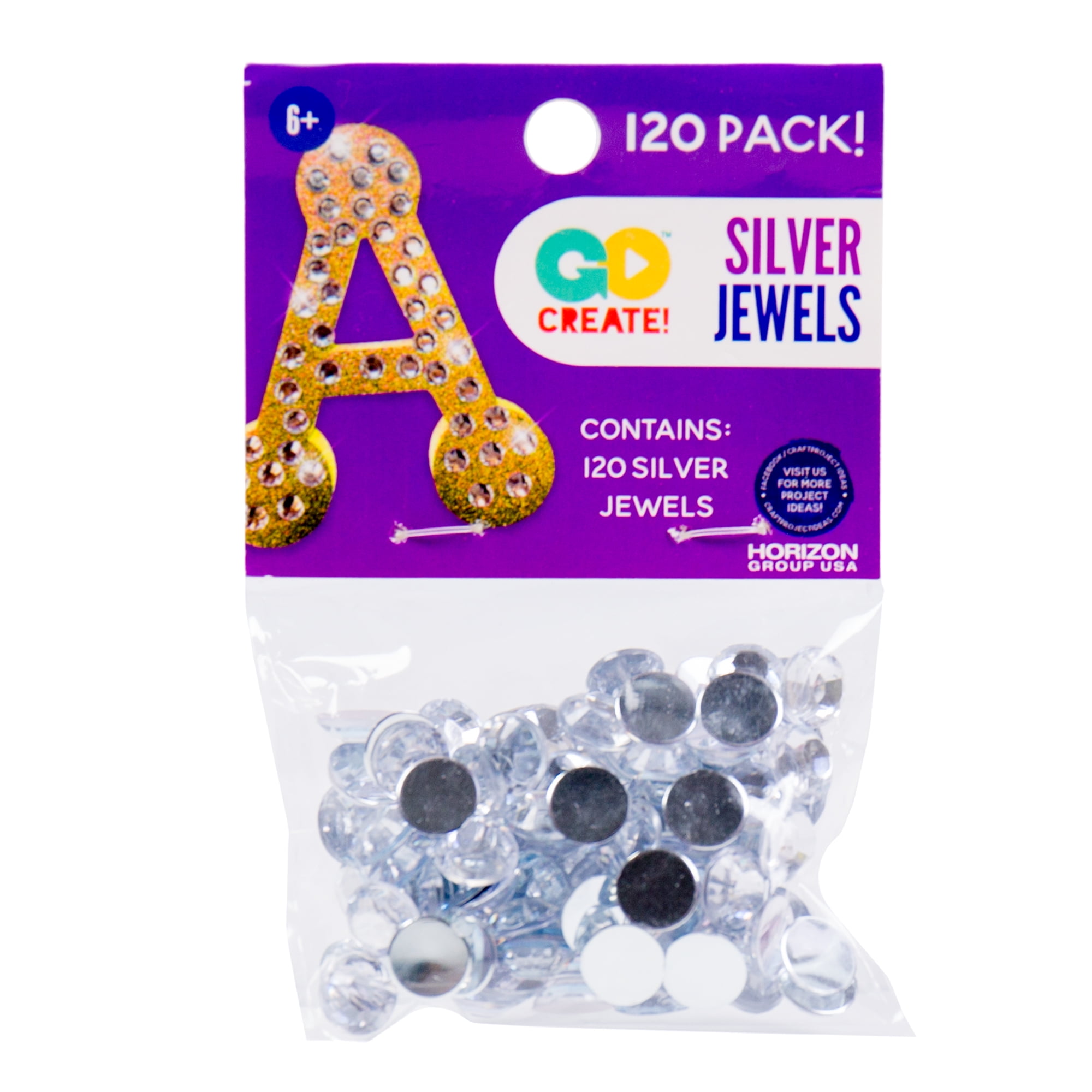 Go Create Silver Jewels, 120-Pack Silver Gemstones - Walmart.com