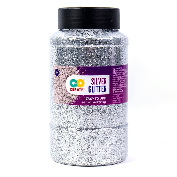 Go Create Sparkling Silver Glitter, 16 oz. - Walmart Business Supplies