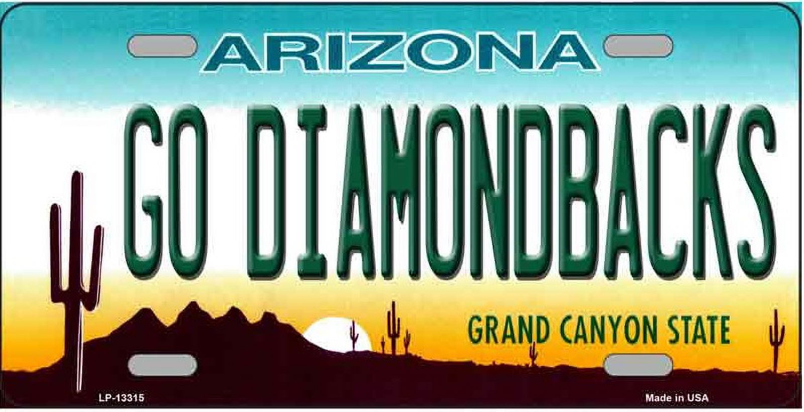 Go Diamondbacks Novelty Arizona License Plate Automobile Tag LP-13315 ...
