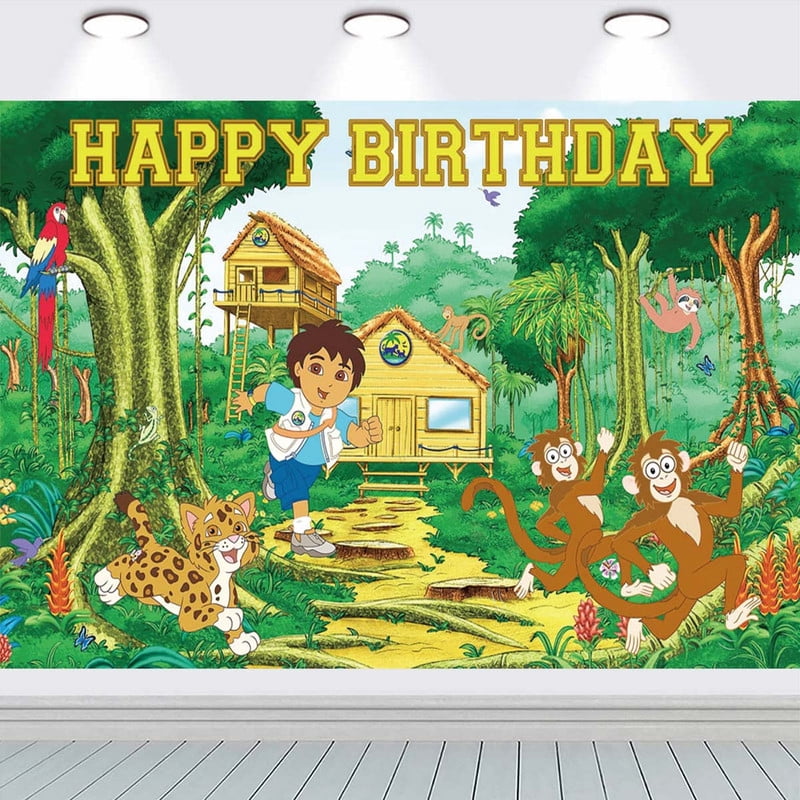 Go Diego Go Backdrop Background Banner Birthday Party Supplies ...