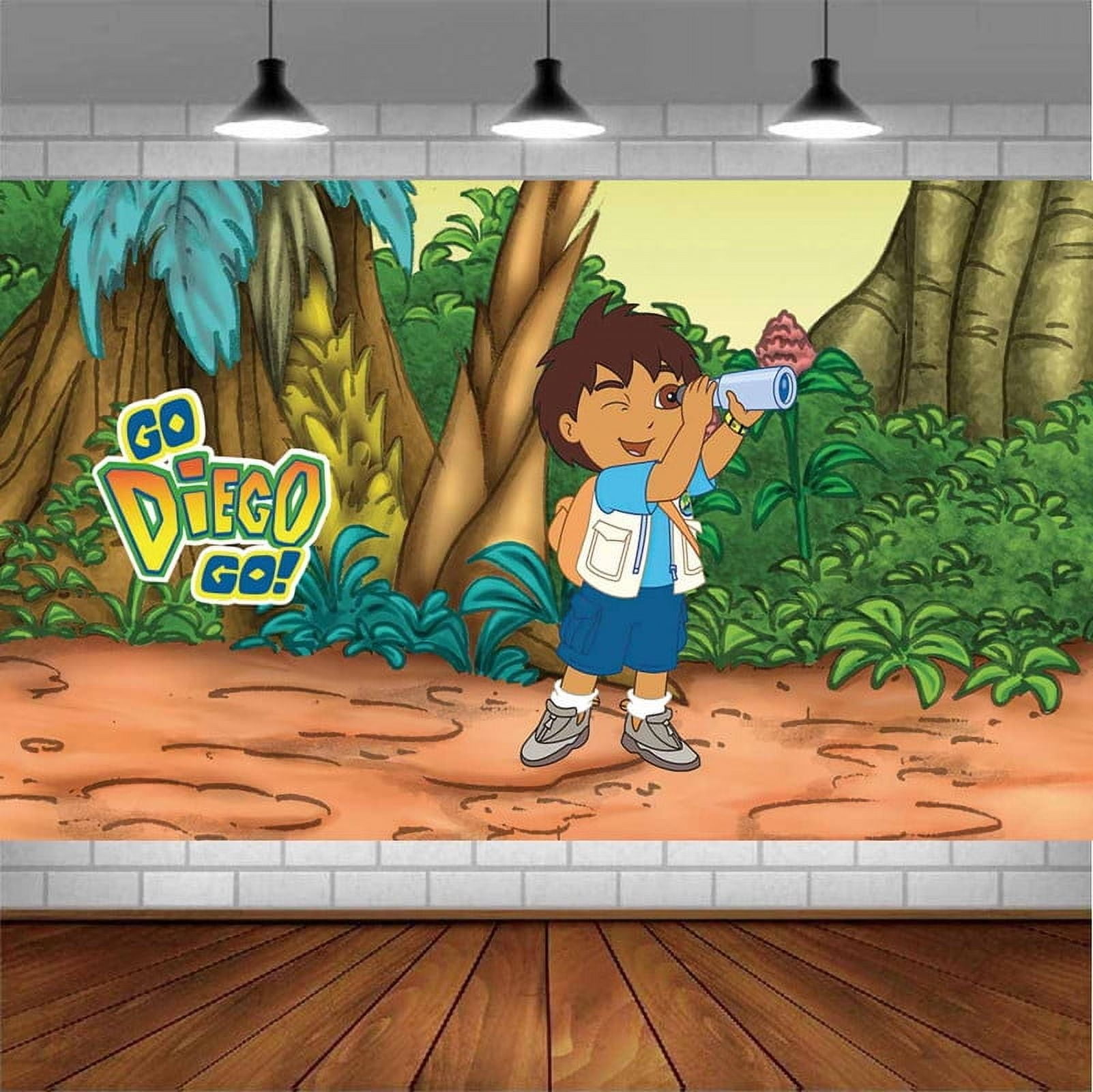 Go Diego Go Backdrop Banner Party Supplies Poster Movie Theme ...