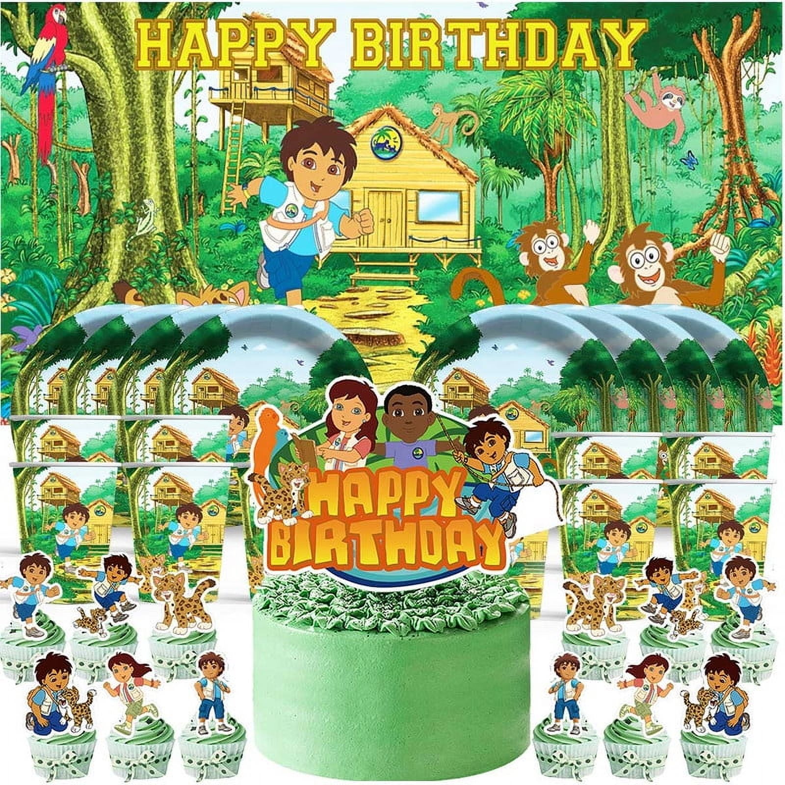 Go Diego Go Birthday Cups Party Supplies Decor Backdrop Paper Plates ...