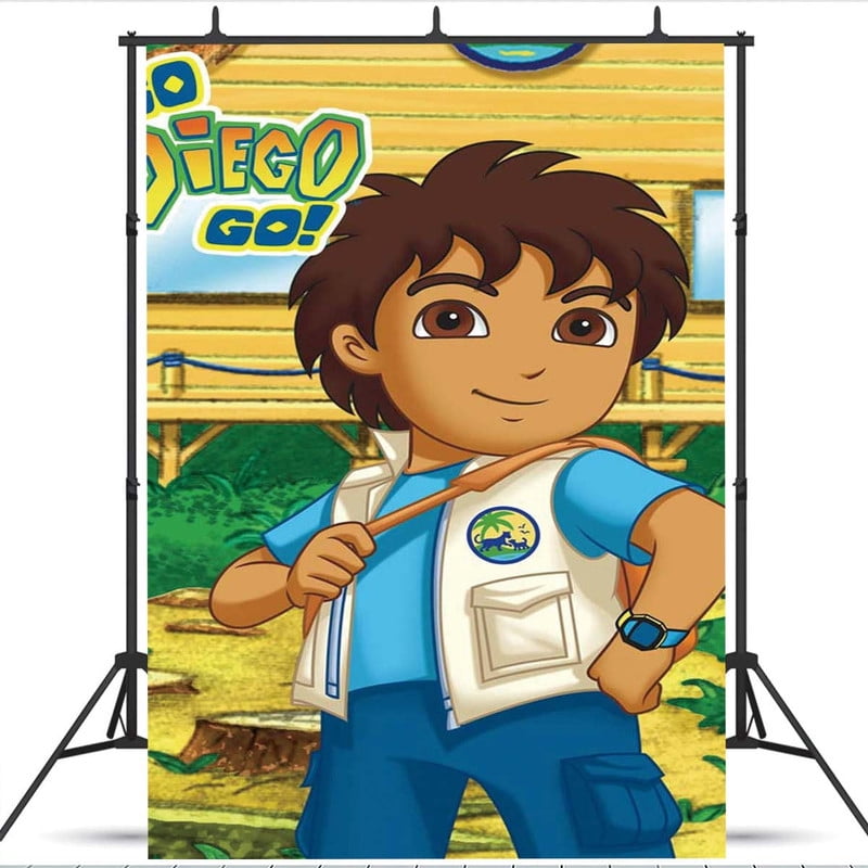 Go Diego Go Birthday Party Supplies Banner Backdrop Background ...