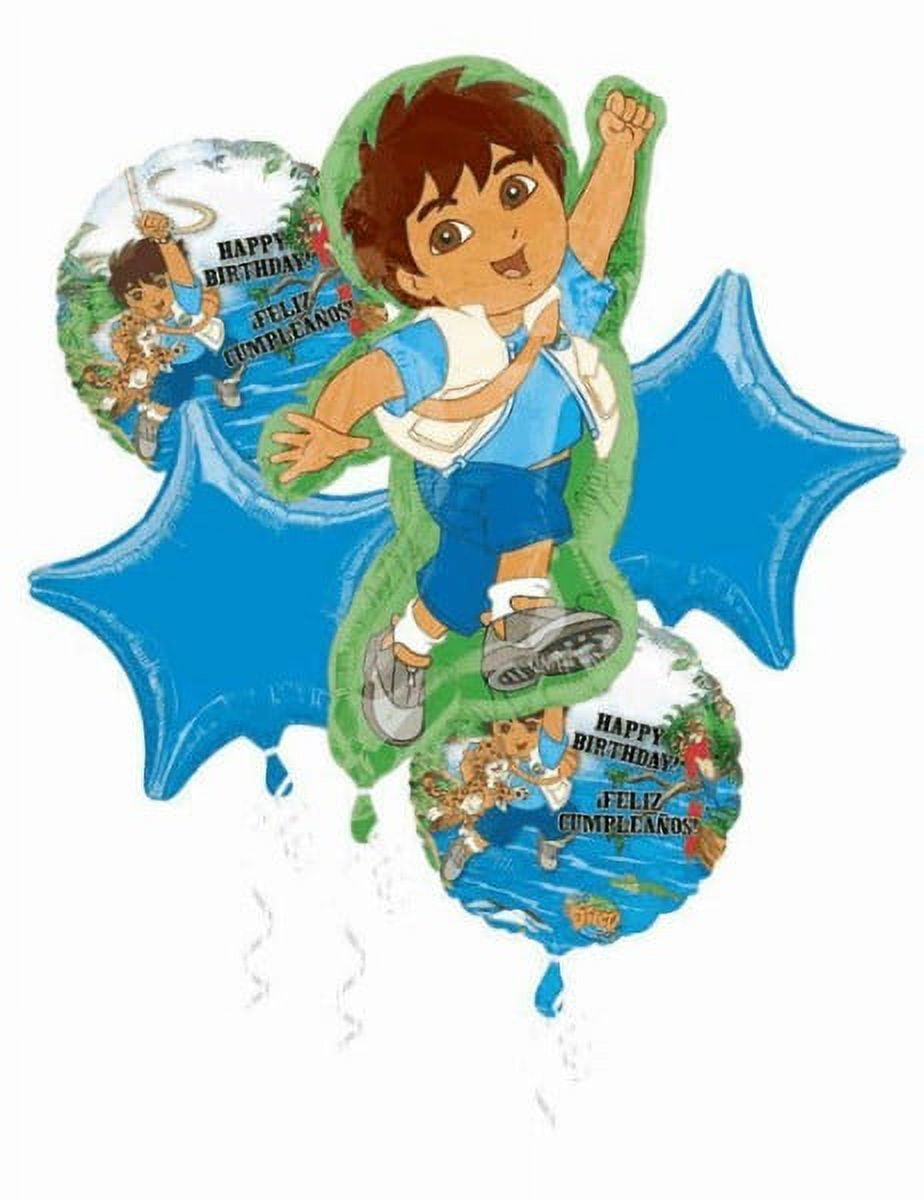 GO, DIEGO, GO Balloon Bouquet Kit Party Supplies Decorations Foil Mylar ...