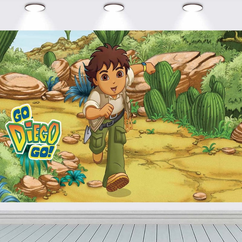 Go Diego Go Party Supplies Backdrop Banner Poster Birthday Decorations ...
