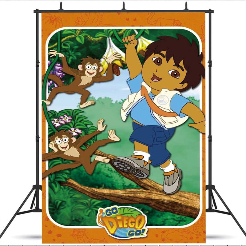 Go Diego Go Party Supplies Background Backdrop Taspestry Banner Poster ...