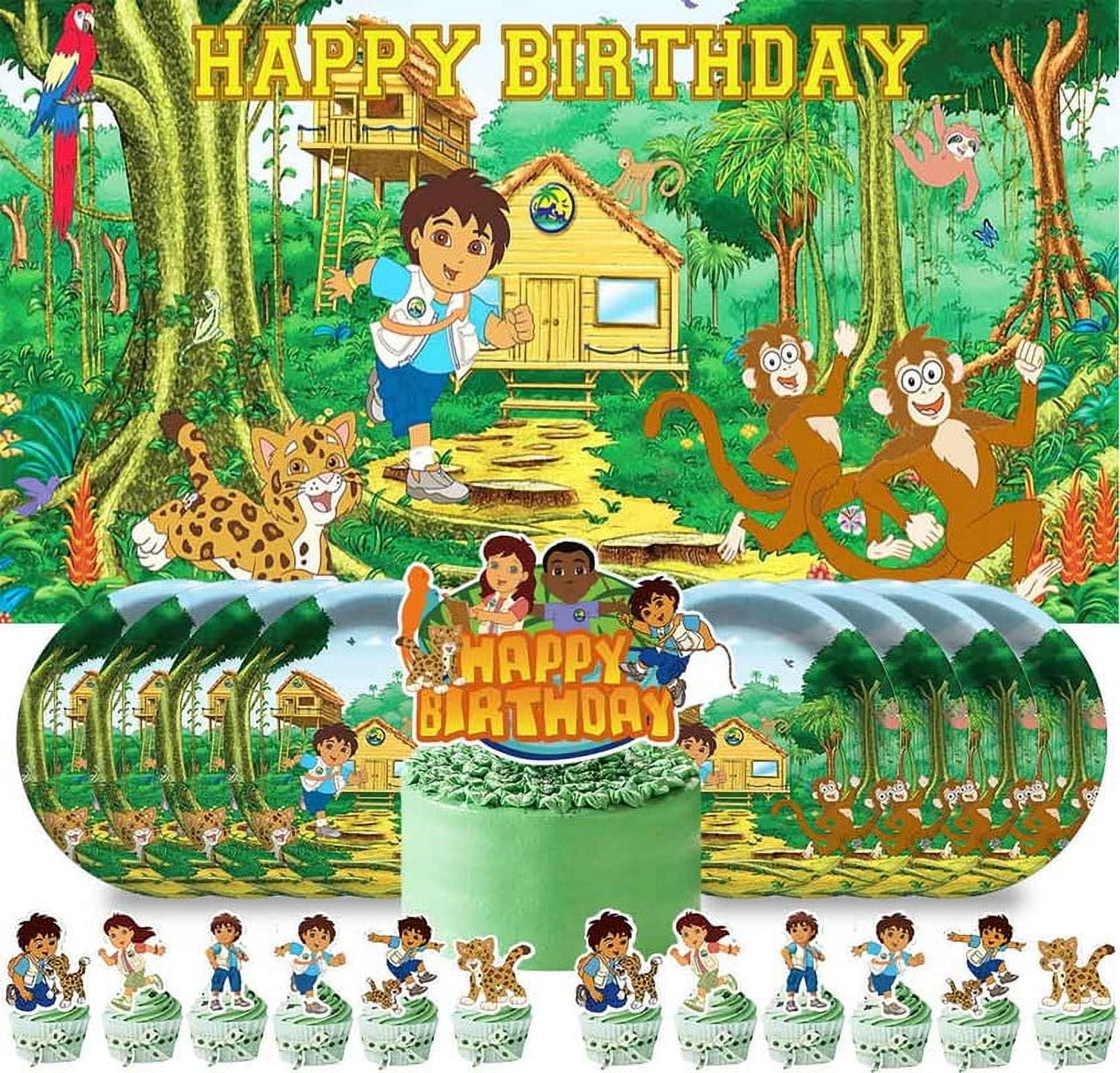 Go Diego Go Party Supplies Birthday Decorations Plates Banner Kids Cake ...