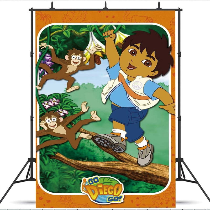 Go Diego Go Party Supplies Taspestry Poster Banner Backdrop Background ...
