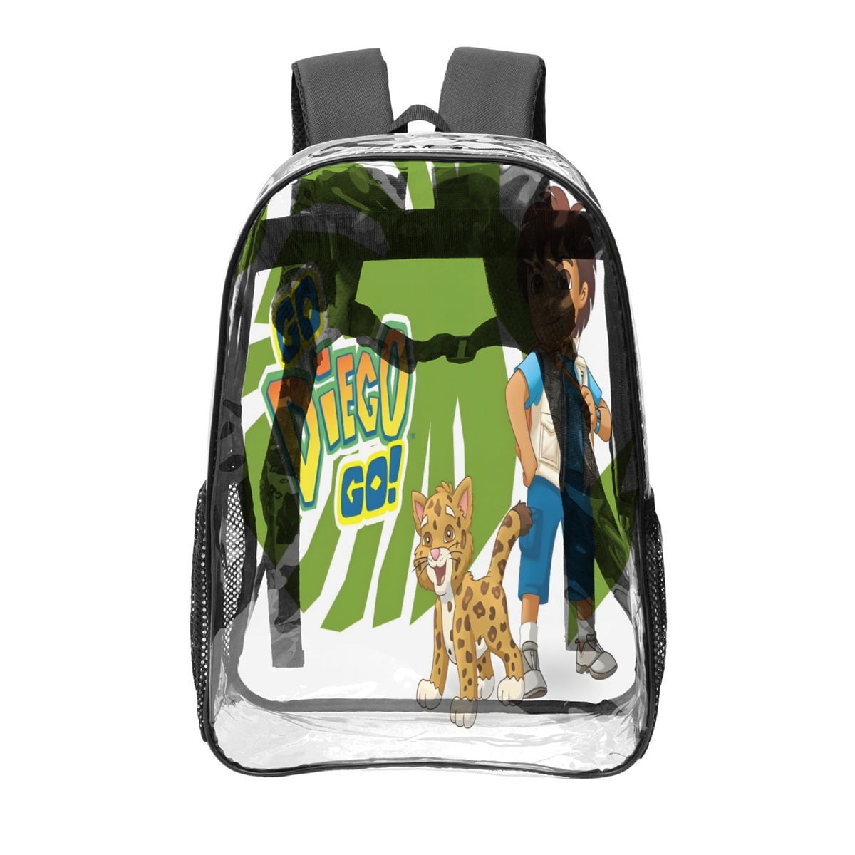 Go Diego Go Pattern Transparent Backpack Lightweight And fashionable ...