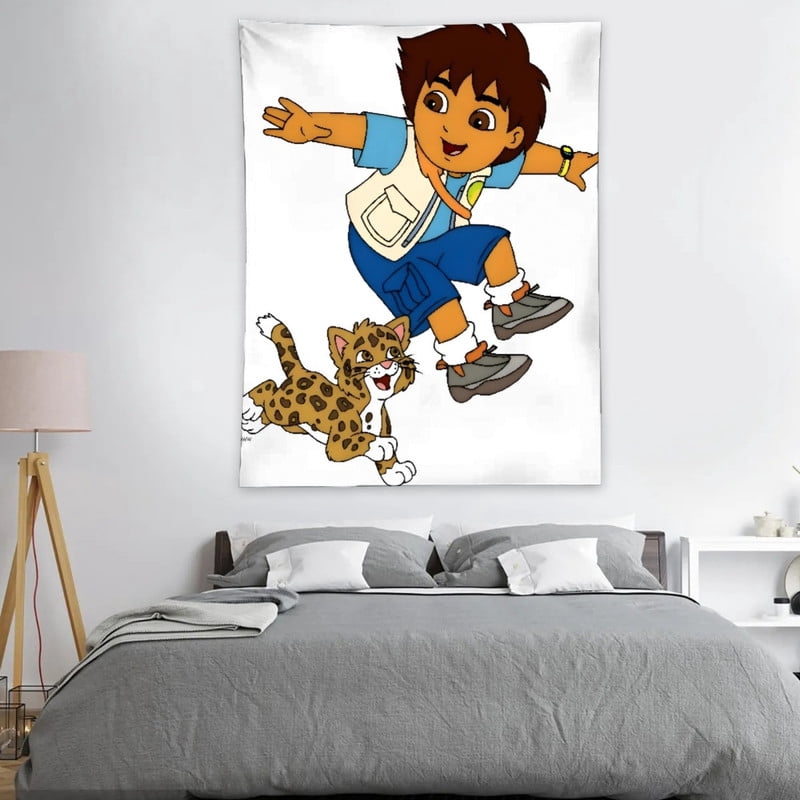 Go Diego Go tapestry 40 x 60 inches with vivid colors realistic details ...