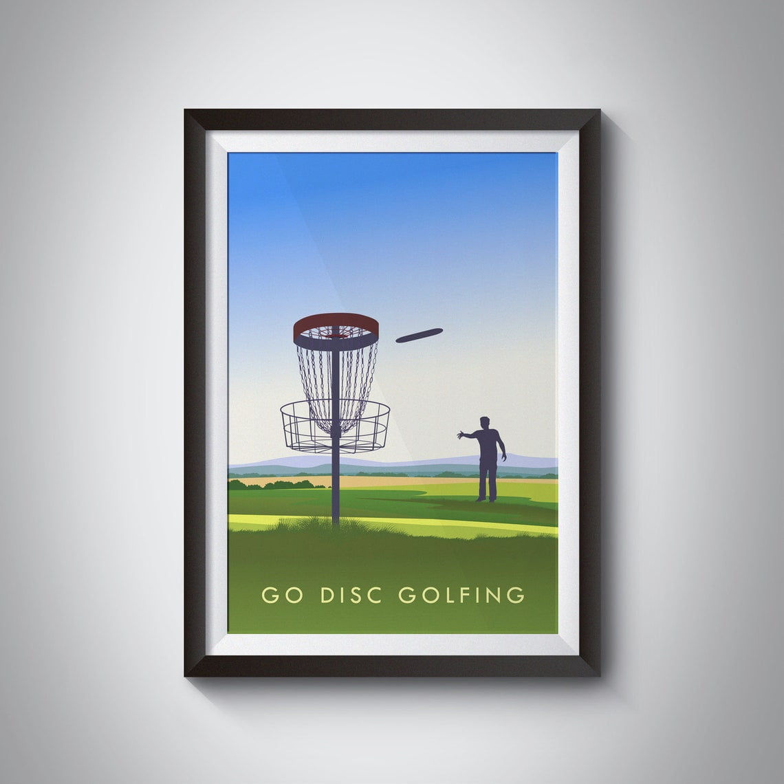 Go Disc Golfing Poster, Frisbee Golf, Outdoor Hobbies, Folf, Ultimate ...