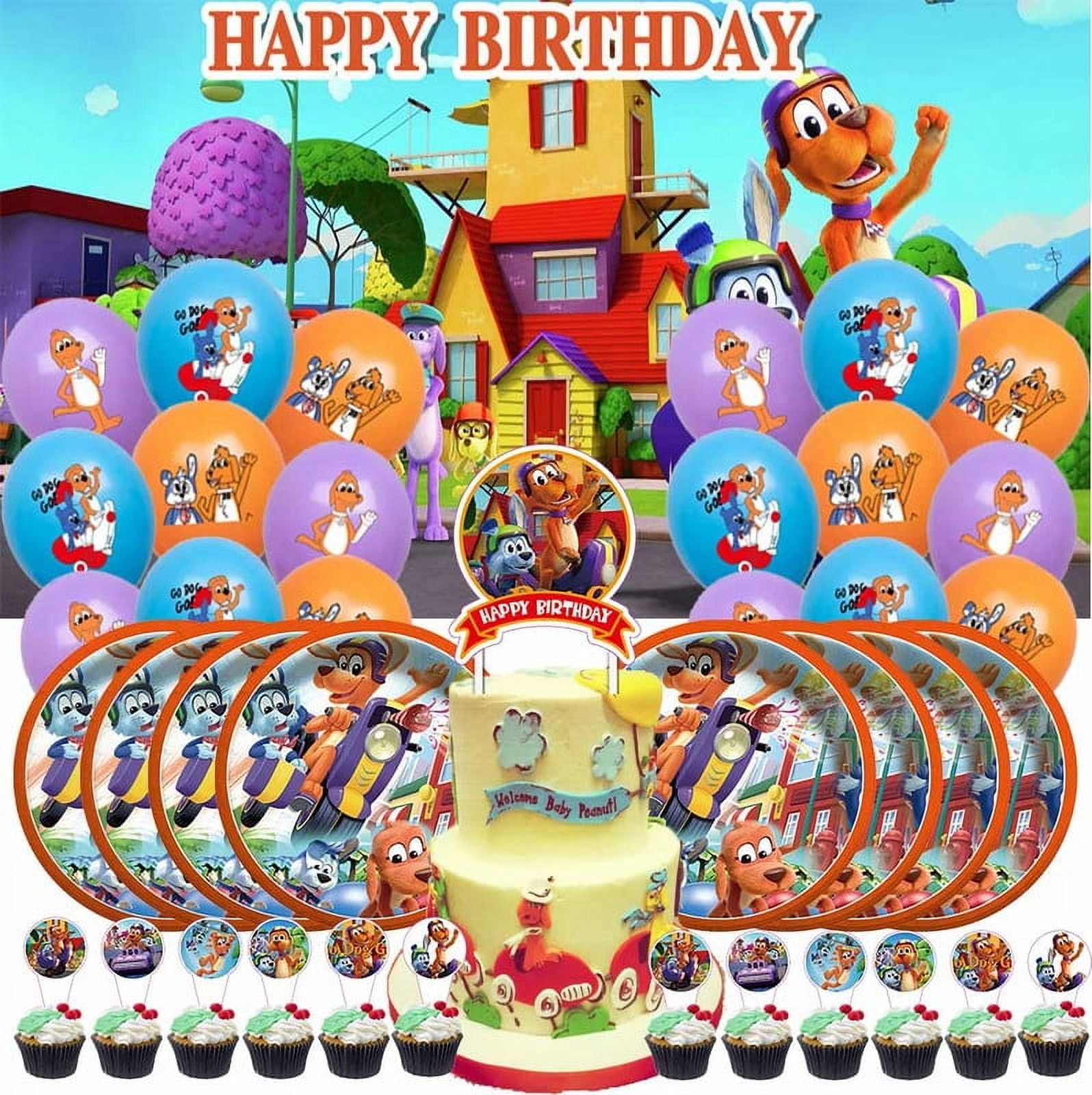 Go Dog Go Party Supplies Plates Decorations Birthday Cake Topper Banner ...
