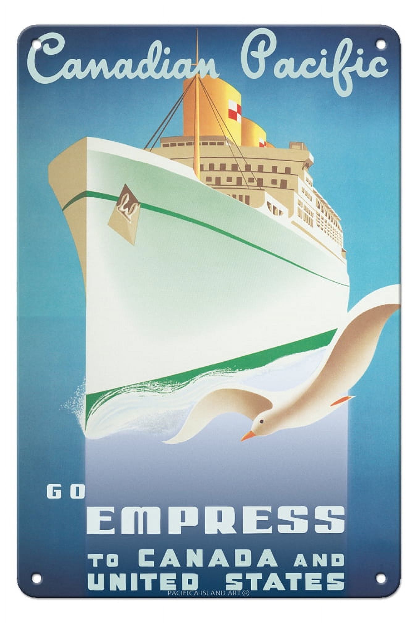Go Empress - To Canada and United States - Canadian Pacific - Vintage ...