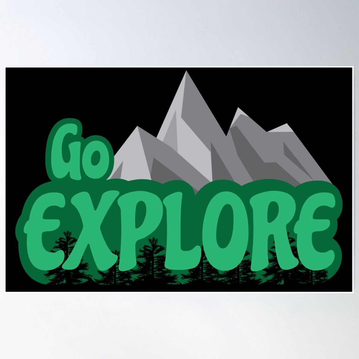 Go Explore Poster Wall Art, Modern Wall Decor For Living Room Bedroom ...