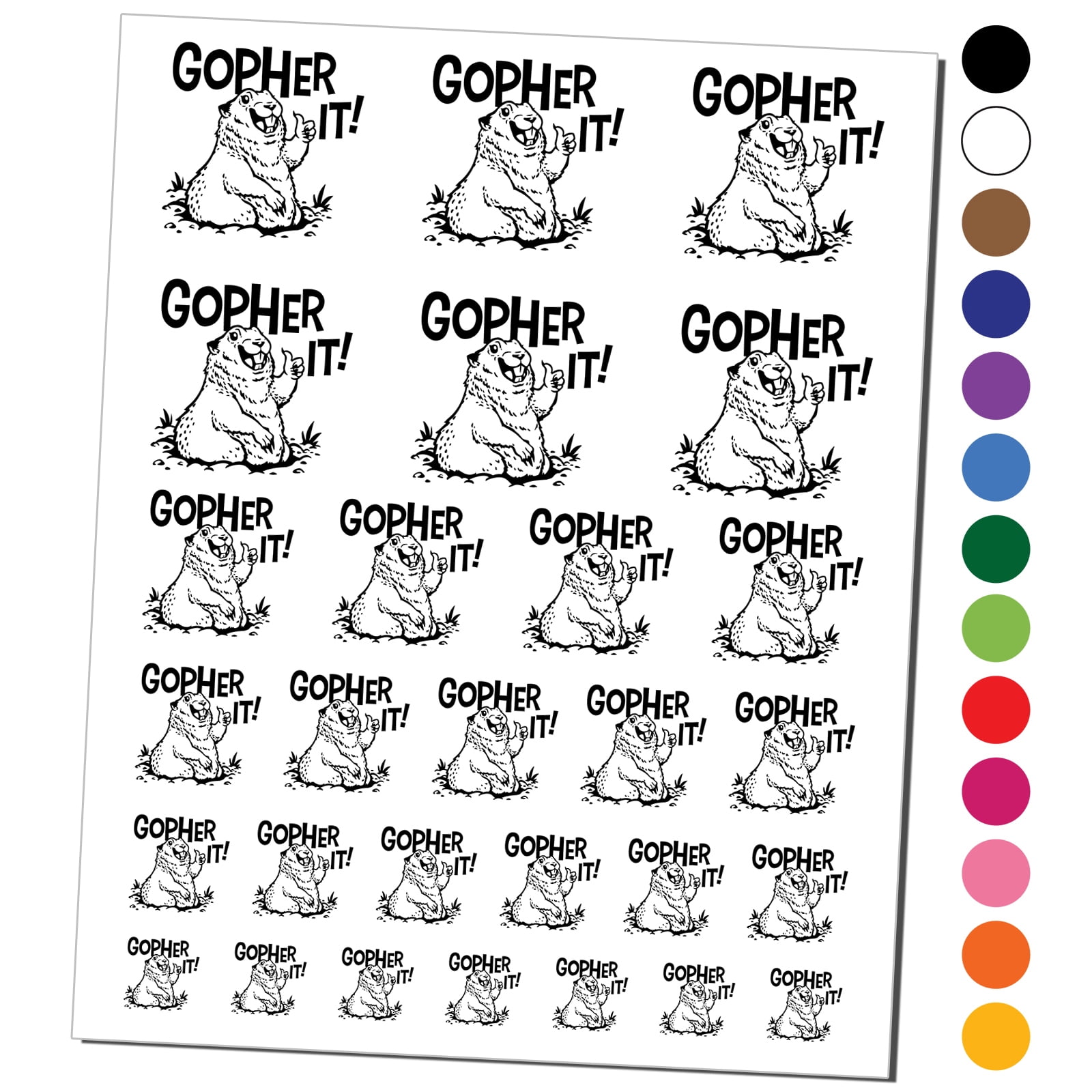 Go For It Inspirational and Encouraging Gopher Water Resistant ...