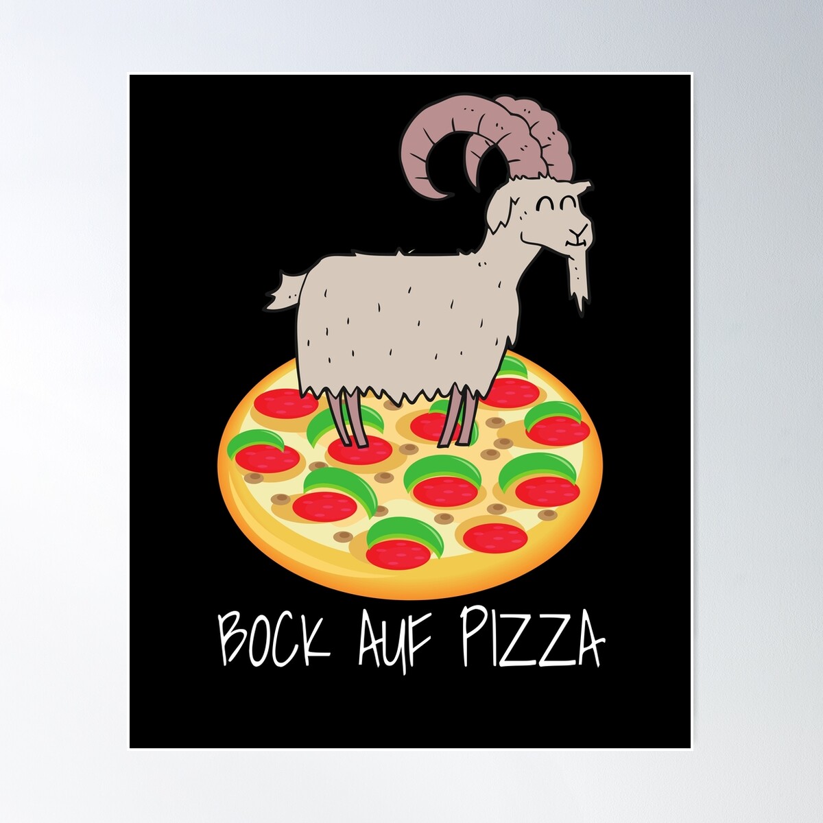 Go For Pizza Poster Wall Art, Modern Wall Decor For Living Room Bedroom ...