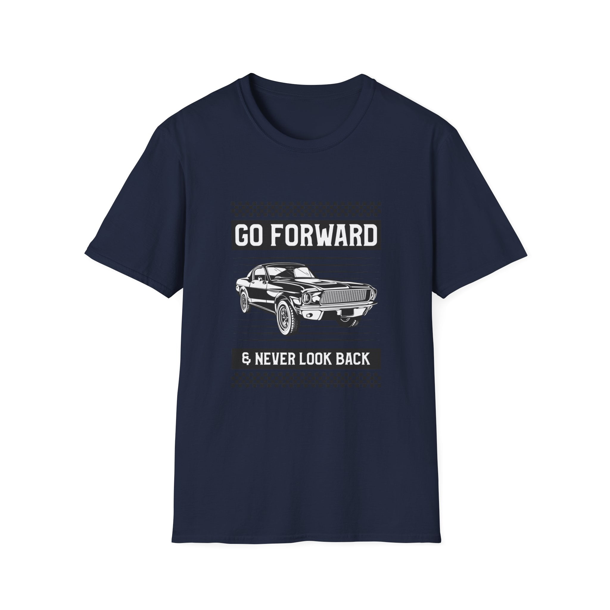 Go Forward Never Look Back Classic Car Motivation - Walmart.com