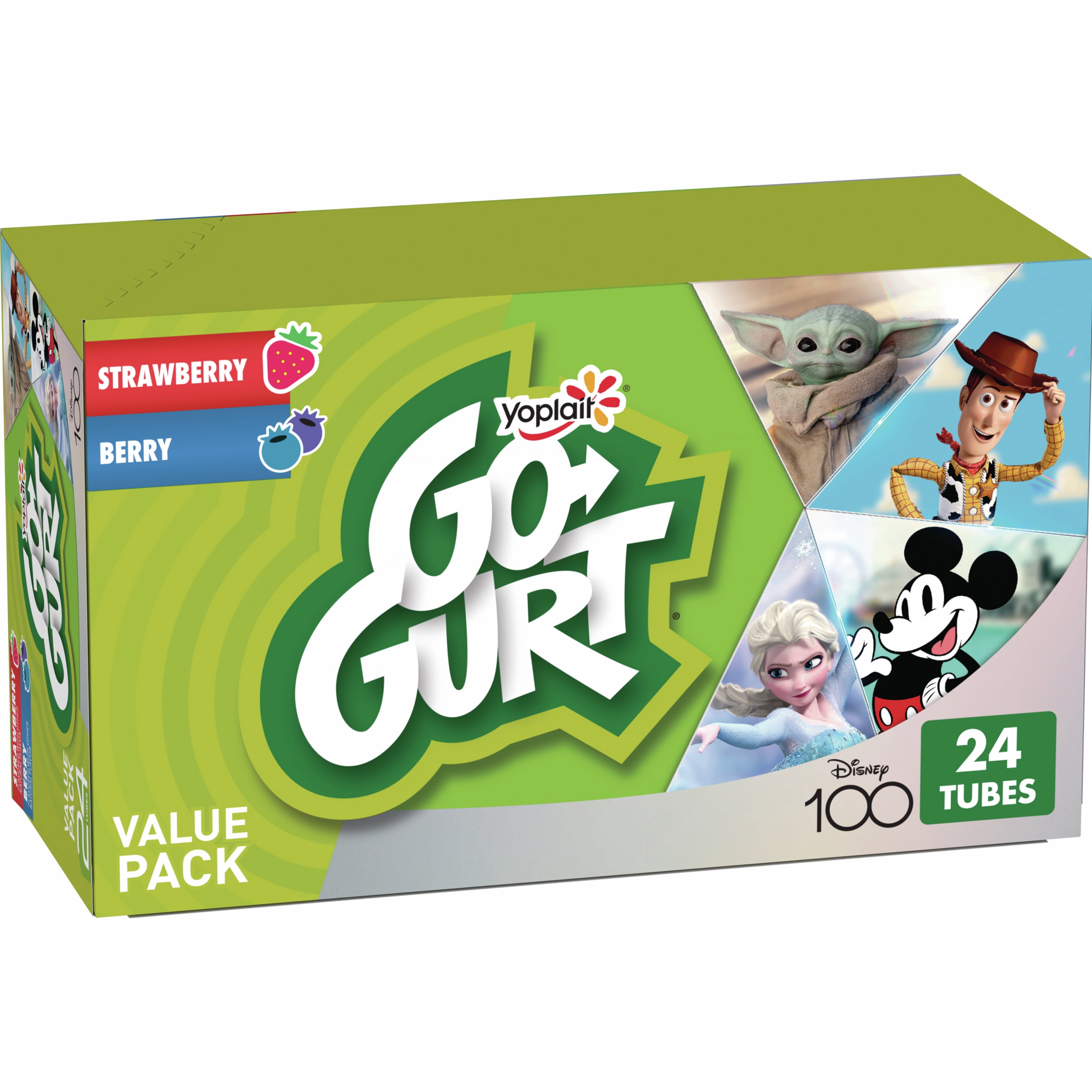 Go-GURT Minecraft Kids Fat Free Yogurt Variety Pack, 2 oz Yogurt Tubes ...