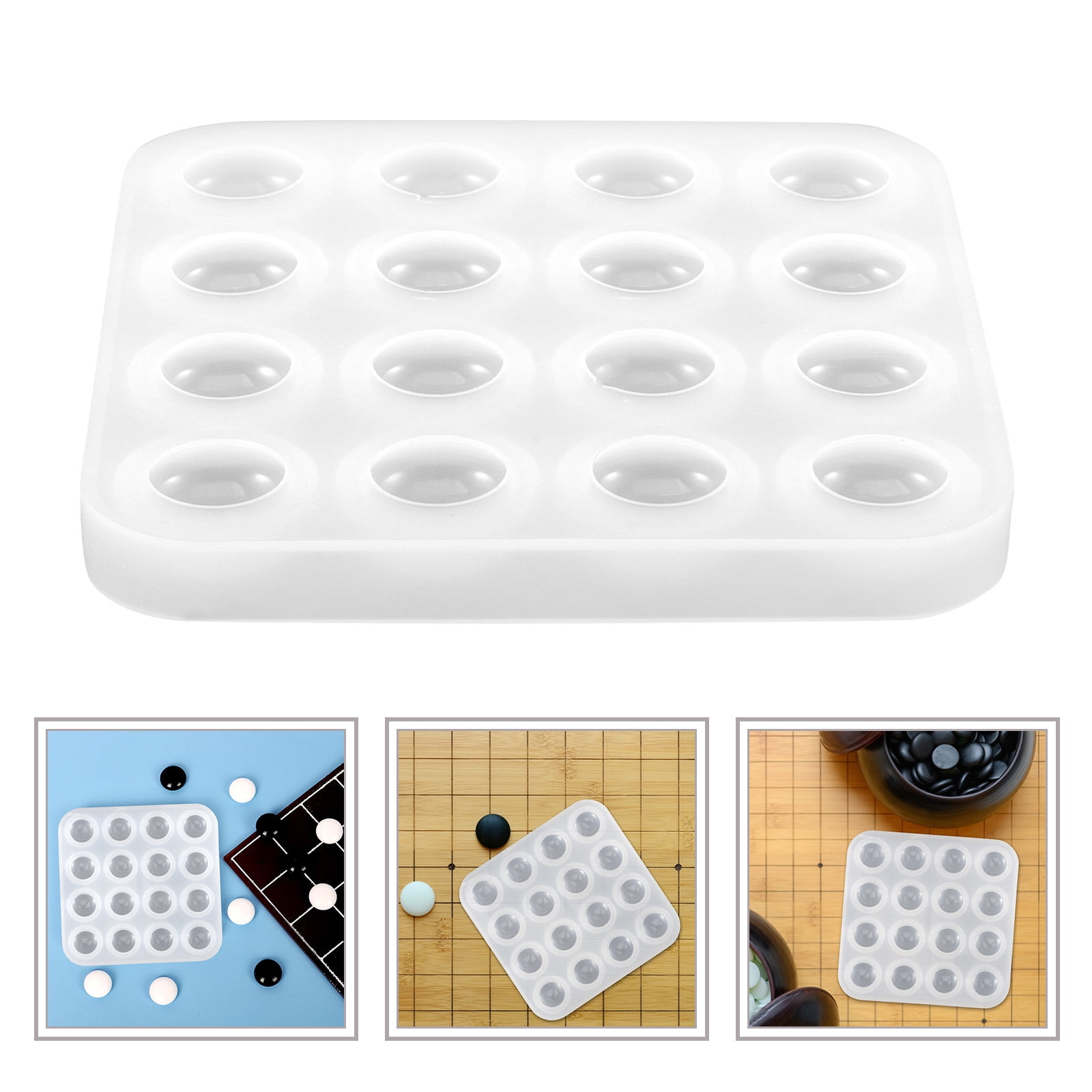 Go Game Pieces Molds, Go Game Mold Five In A Row Silicone Mold DIY Go ...