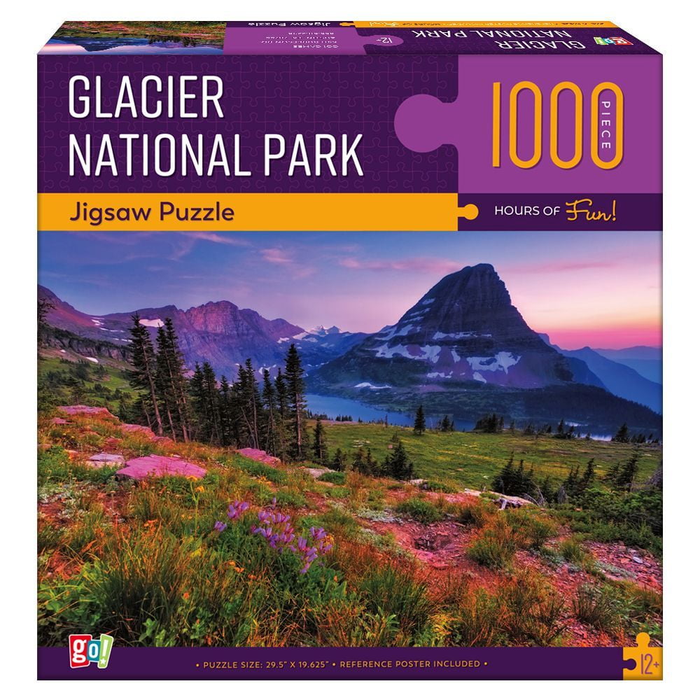 Go! Games, Glacier NP 1000 Piece Puzzle - Walmart.com