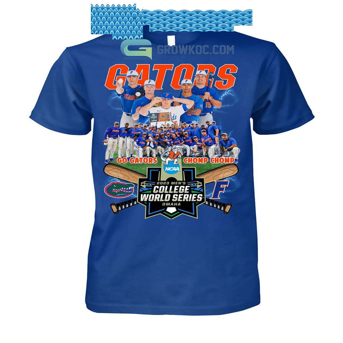 Go Gators Chomp Chomp 2023 Mens College World Series T Shirt - Walmart.com