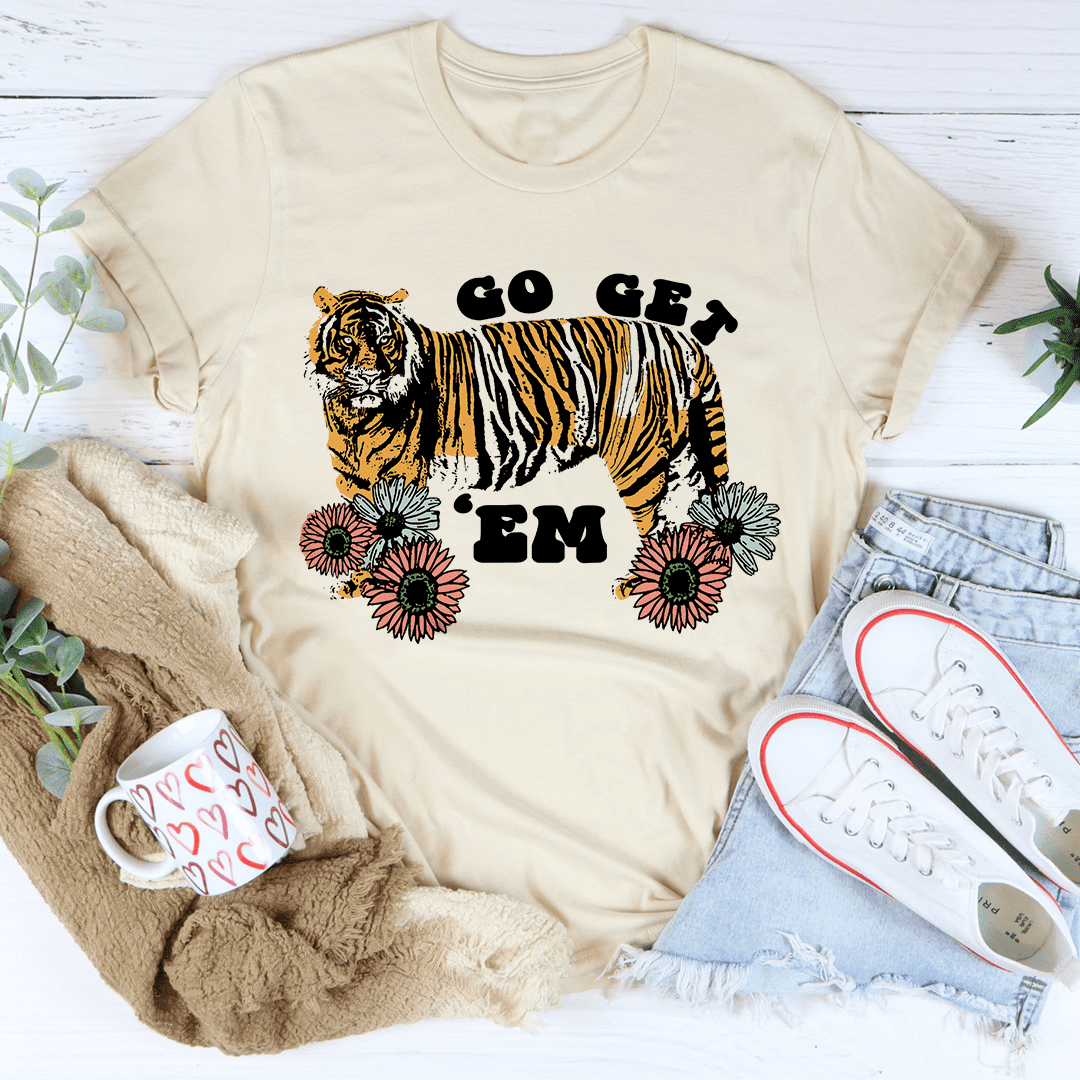 Go Get Em Tee Athletic Heather S Peachy Sunday T-Shirt - Walmart.com