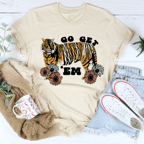 Go Get Em Tee Athletic Heather S Peachy Sunday T-Shirt - Walmart.com