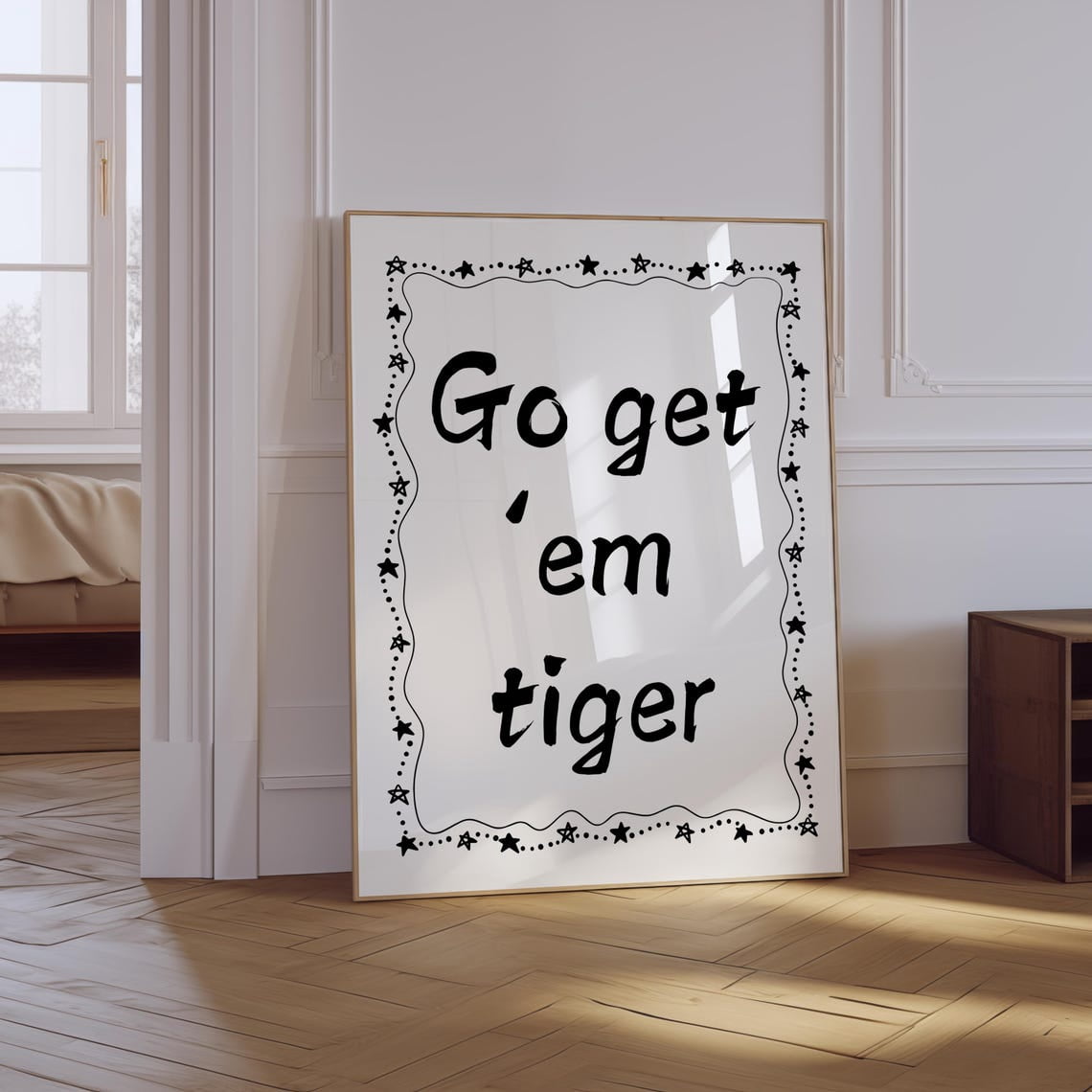 Go Get Em Tiger Office Motivation Poster, Unframed Size 16x24 - Walmart.com