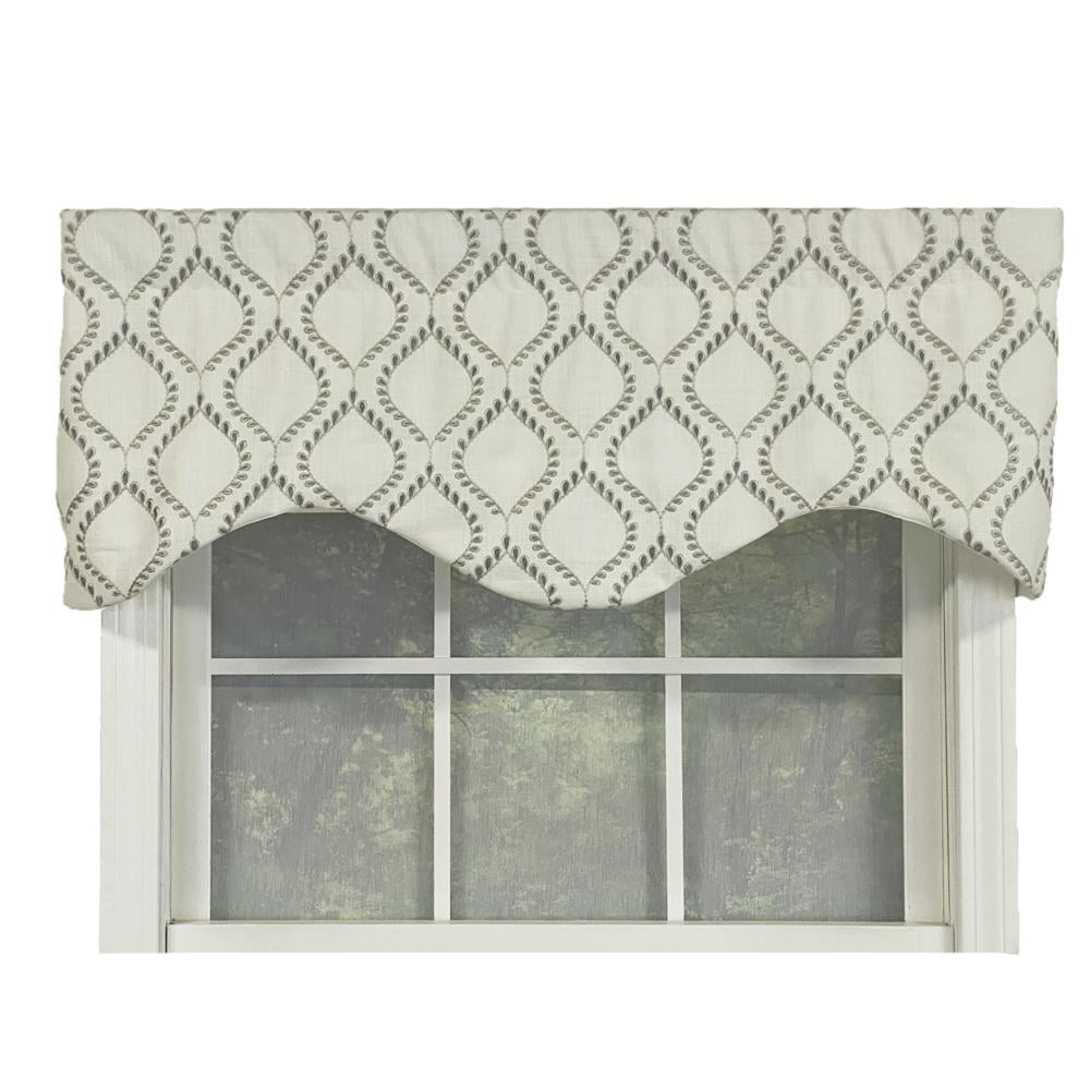 Go Getter Cornice 3" Rod Pocket Valance 50" x 17" Moonstone by RLF Home ...