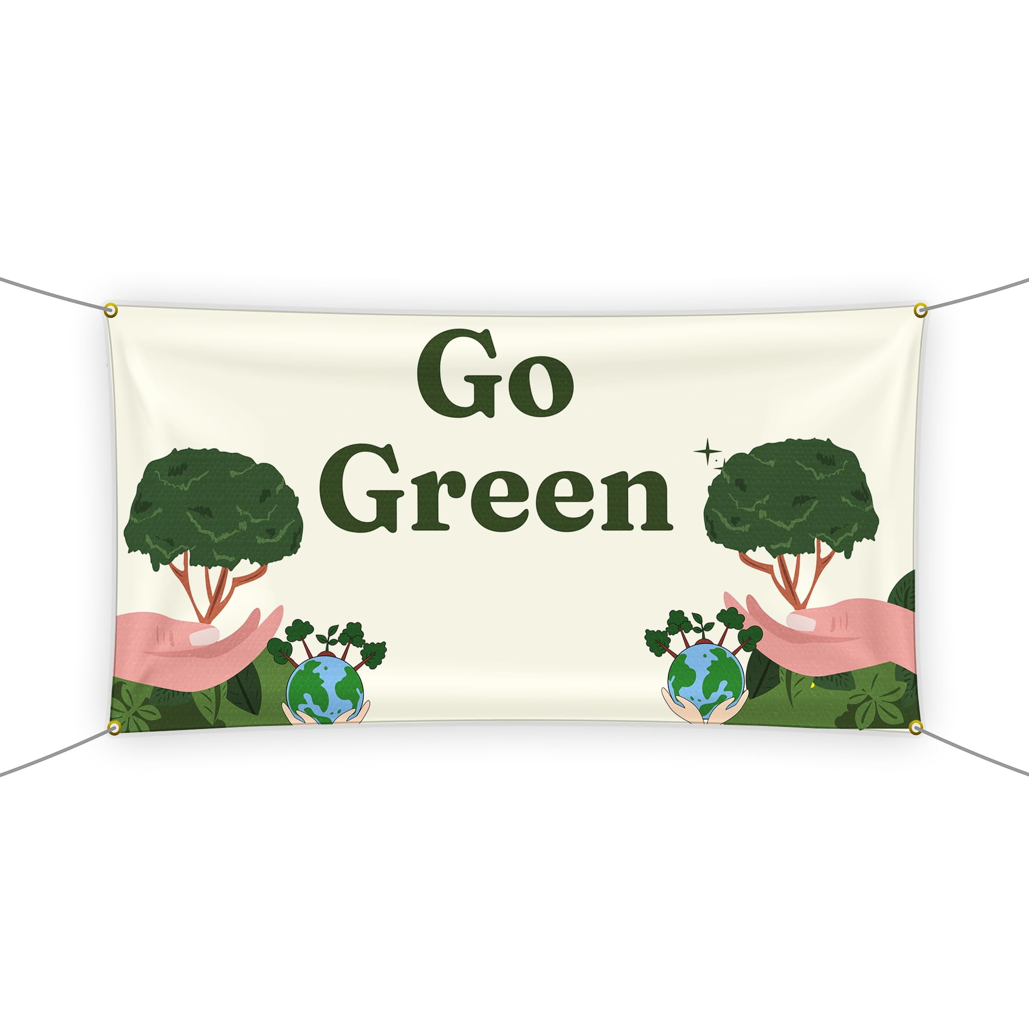 Go Green Large Banners and Signs for Outdoor by DreamController ...