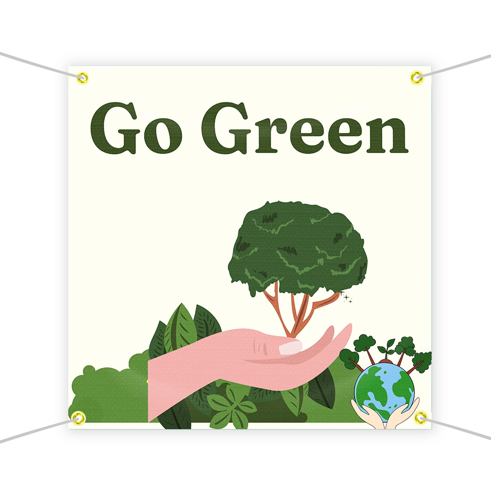 Go Green Large Banners and Signs for Outdoor by DreamController ...