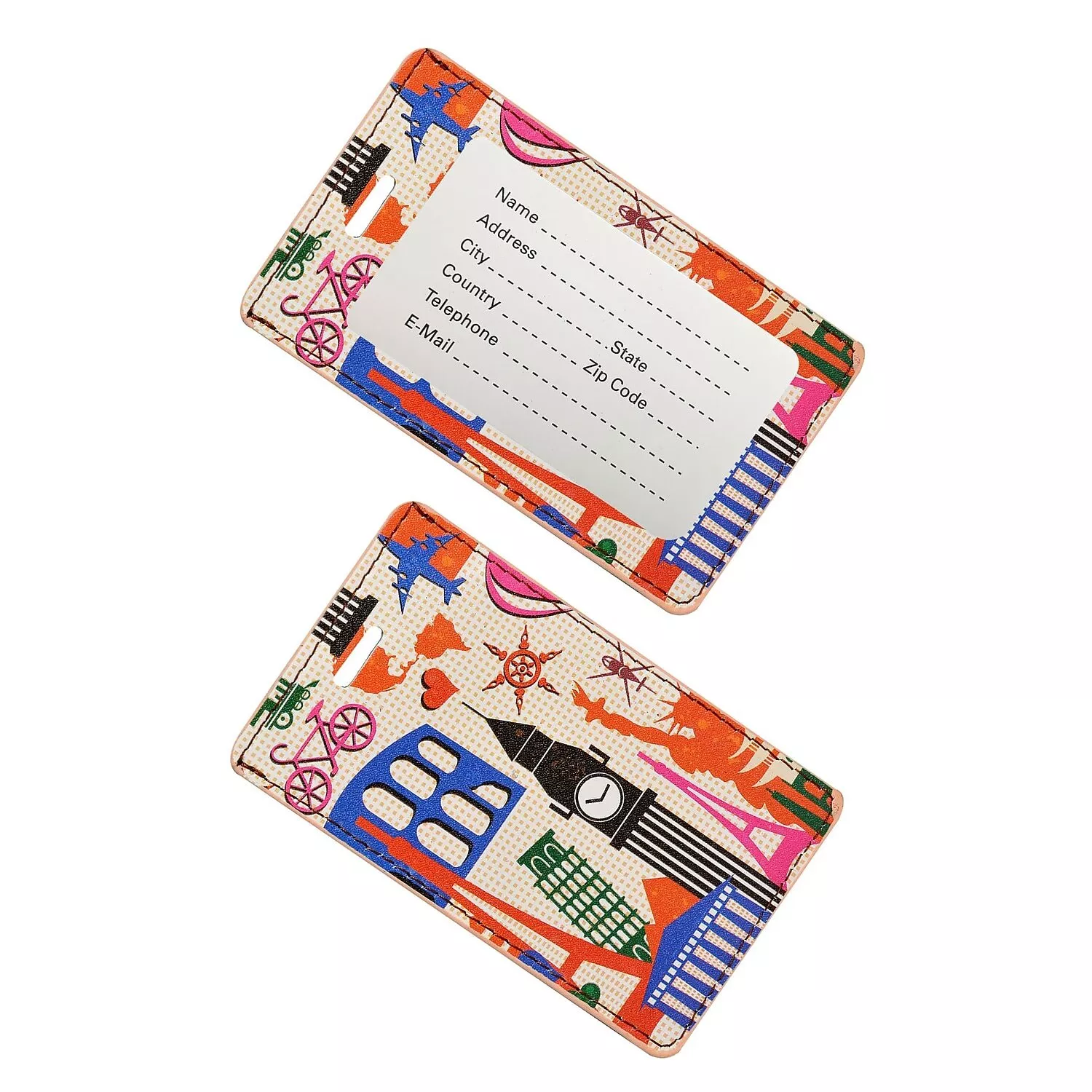 Go Green Power Designer Luggage Tag World Attractions TR1274 - Walmart.com