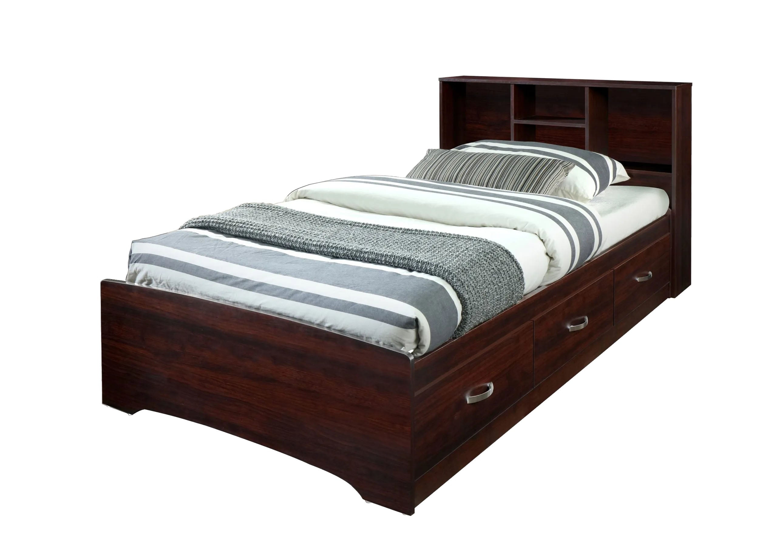 Go Green Woods Full Size Platform Captain Bed - Walmart.com