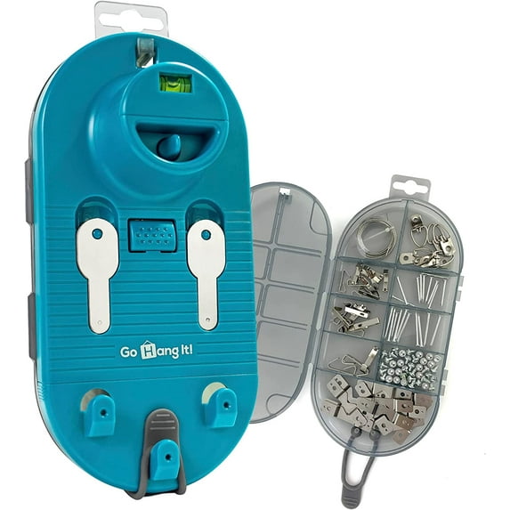 Go Hang It! Pro, All-in-One Picture Hanging Kit - Picture Leveling and ...