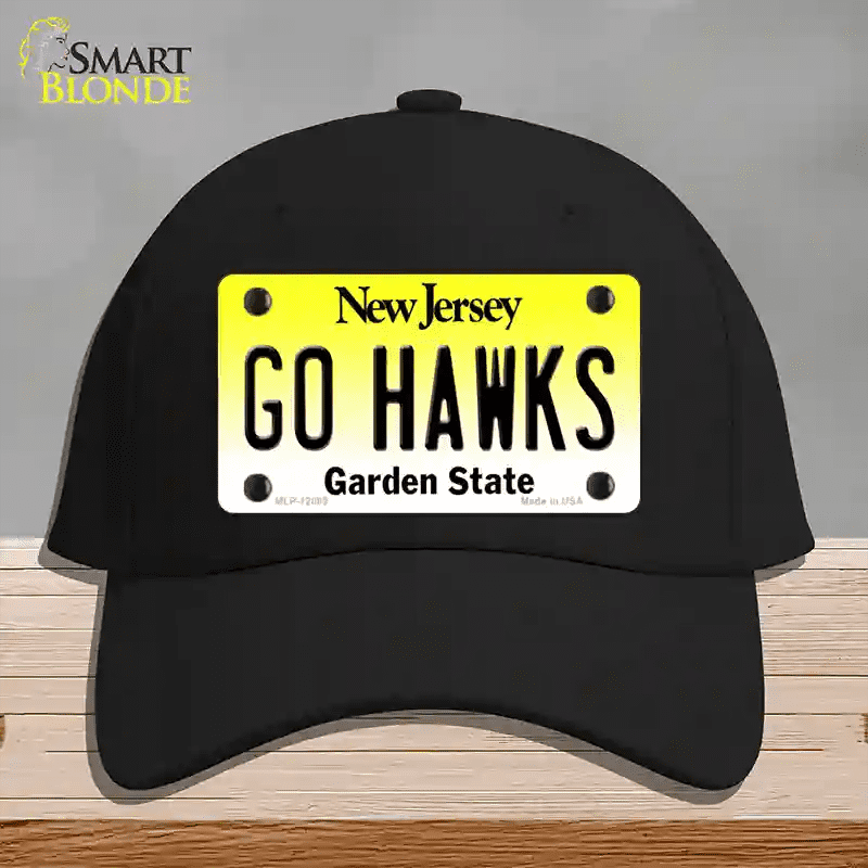 Go Hawks New Jersey Novelty License Plate Hat Cotton Black - Walmart.com