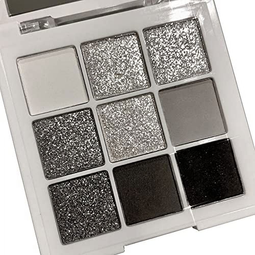 Go Ho Black White Smokey Pop Color Eyeshadow Palette,9 Colors Matte ...