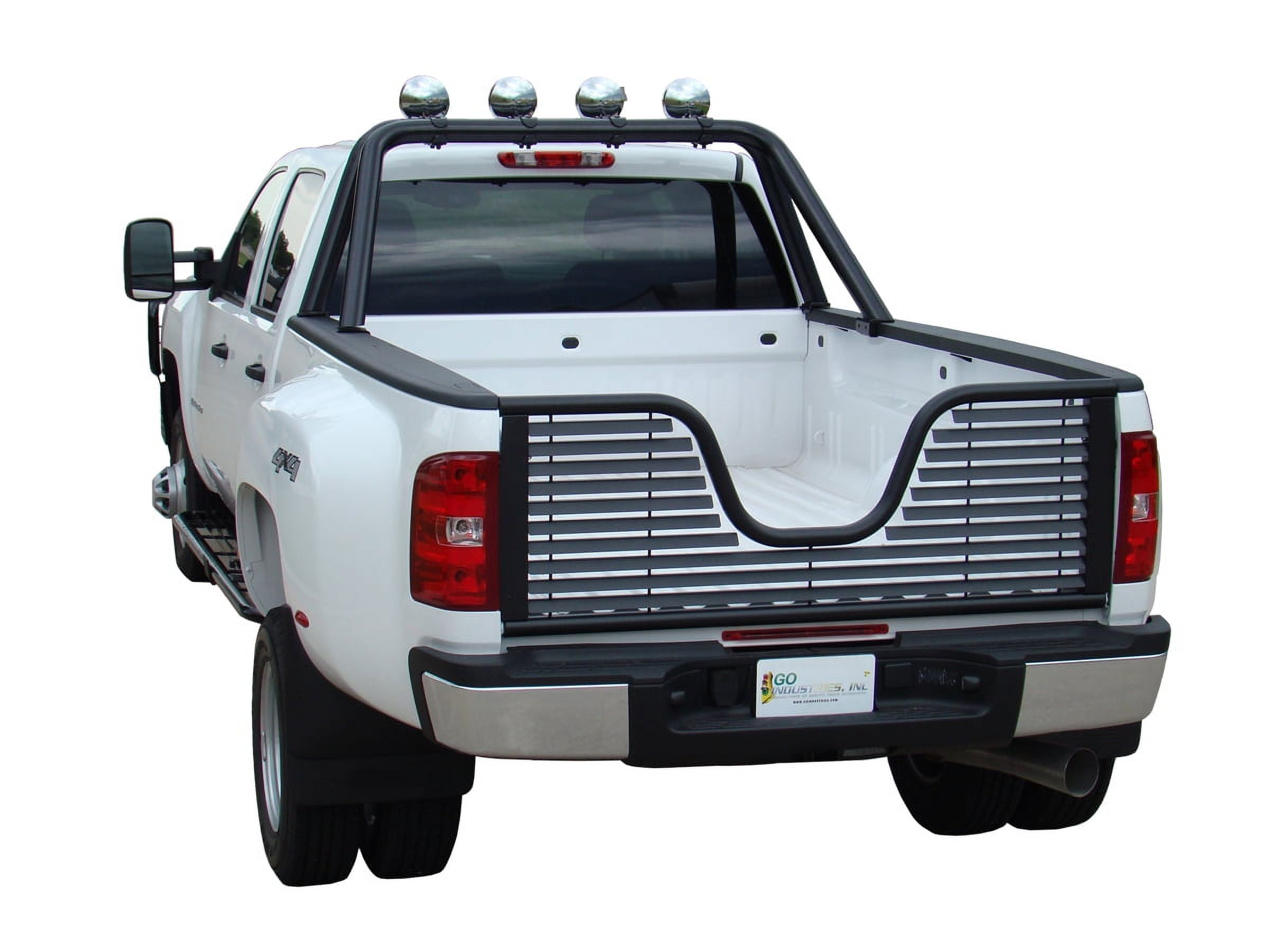 Go Ind 6169 Tailgate Flow Thru; V Shaped Louvered; Non Lockable; Black ...