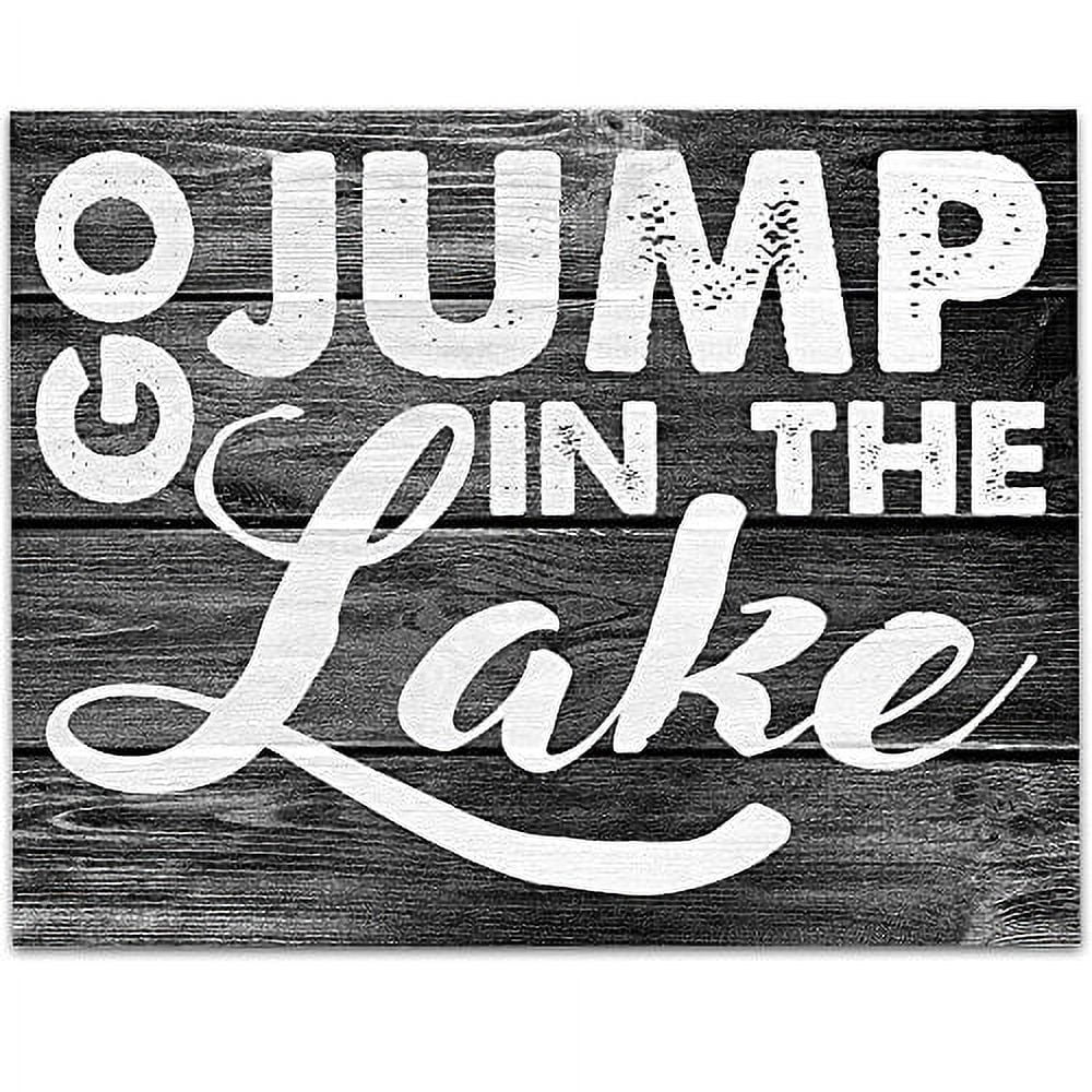 Go Jump In the Lake Art Print - 11x14 Unframed Art Print - Perfect Lake ...