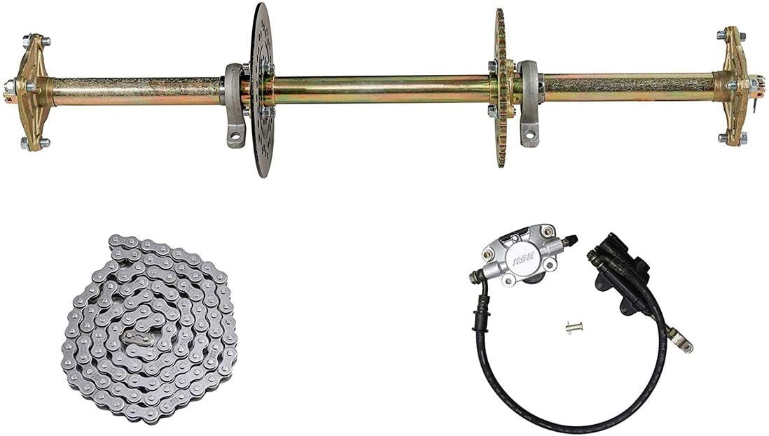 Go Kart 1" x 32" Live Axle Kit with Sprocket Brake Master Cylinder ...