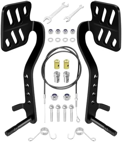 Go Kart Brake Throttle Pedal Kit with 71" Throttle Cable Fit for ...