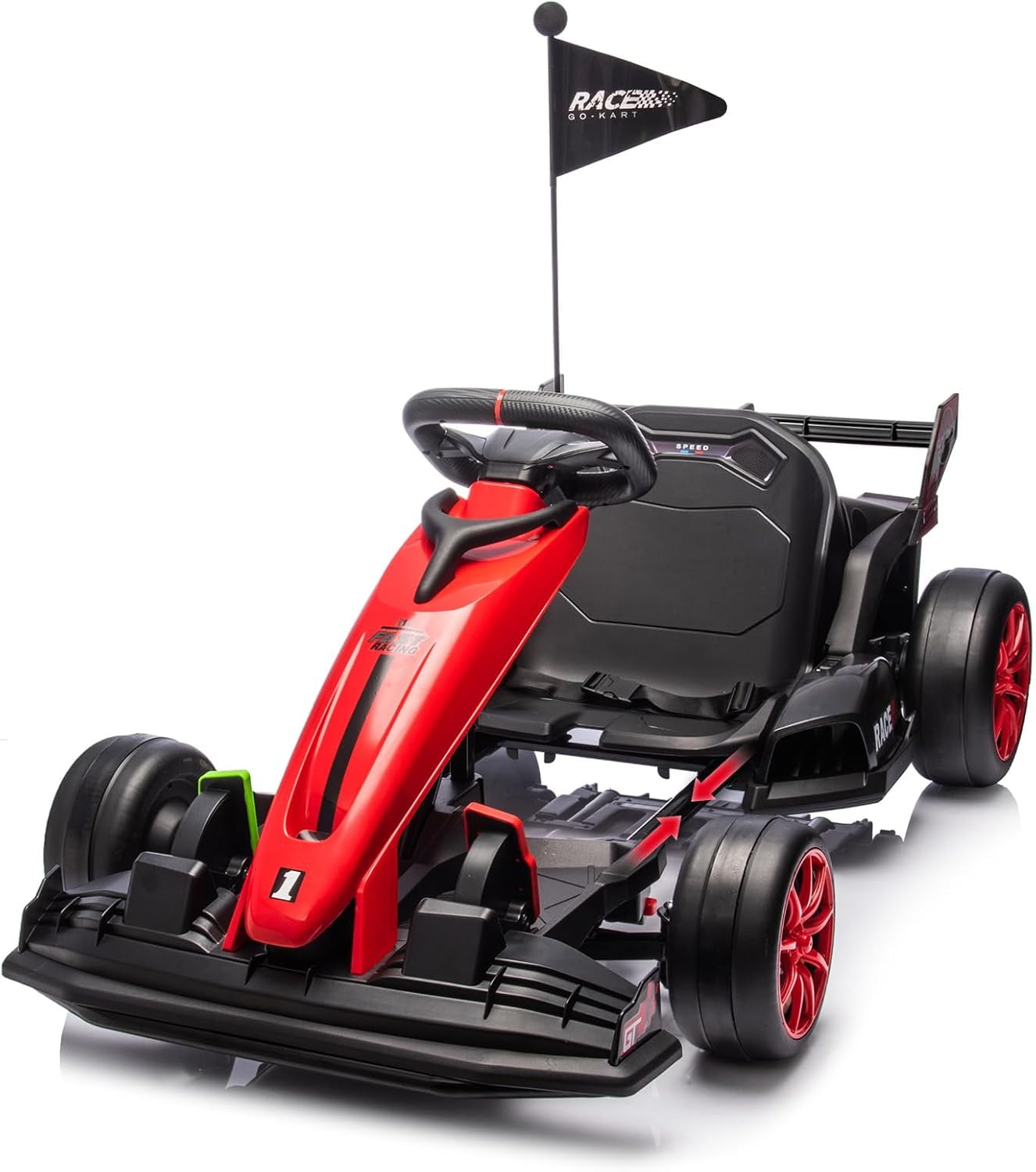 Go Kart Electric Ride On Car，24V Ride On Go Kart for Kids，Drift Kart ...