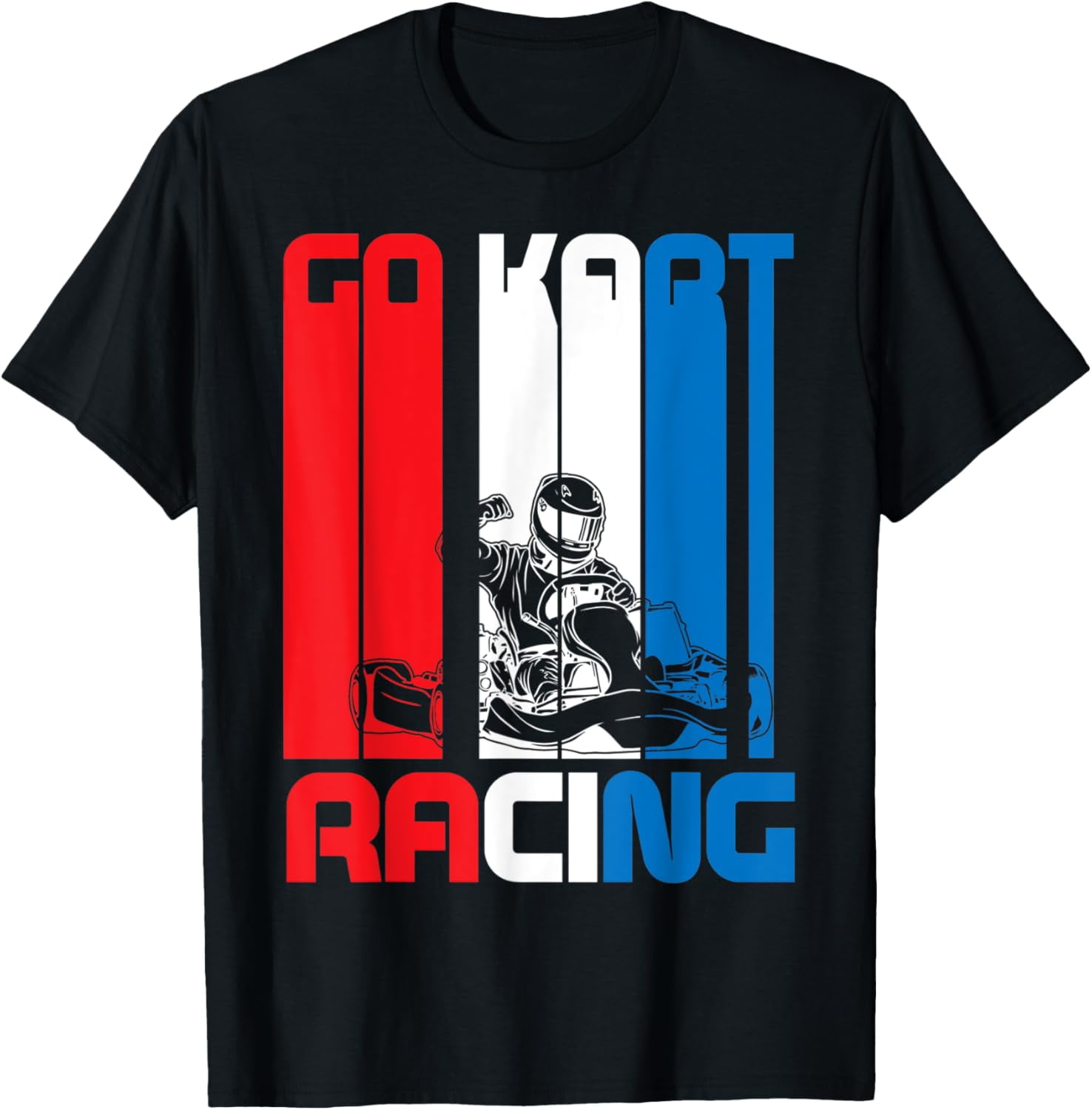 Go Kart Racing Flags USA Karting Go-Cart Racer T-Shirt - Walmart.com