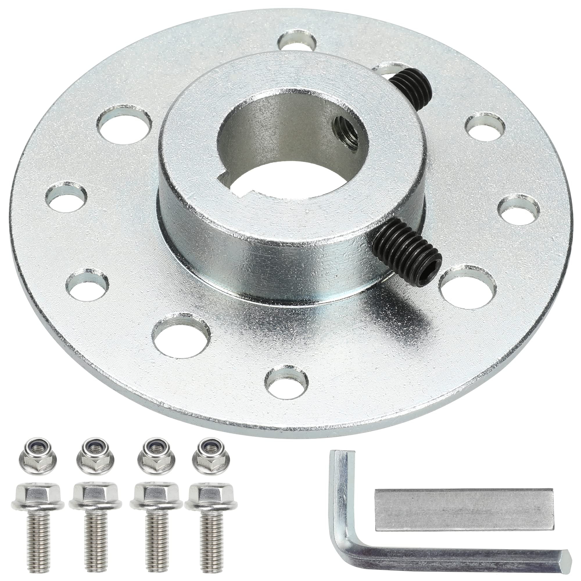 Go Kart Sprocket Hub Rear Steel 1" Bore 1/4" Keyway with Hardware Kit ...