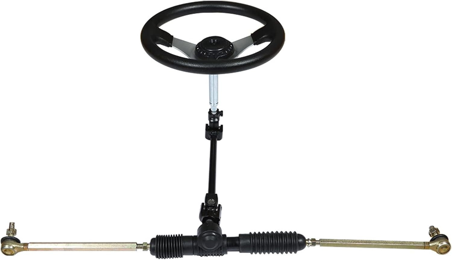 Go Kart Steering Kit 300mm Steel Steering Wheel & Steering Rack ...