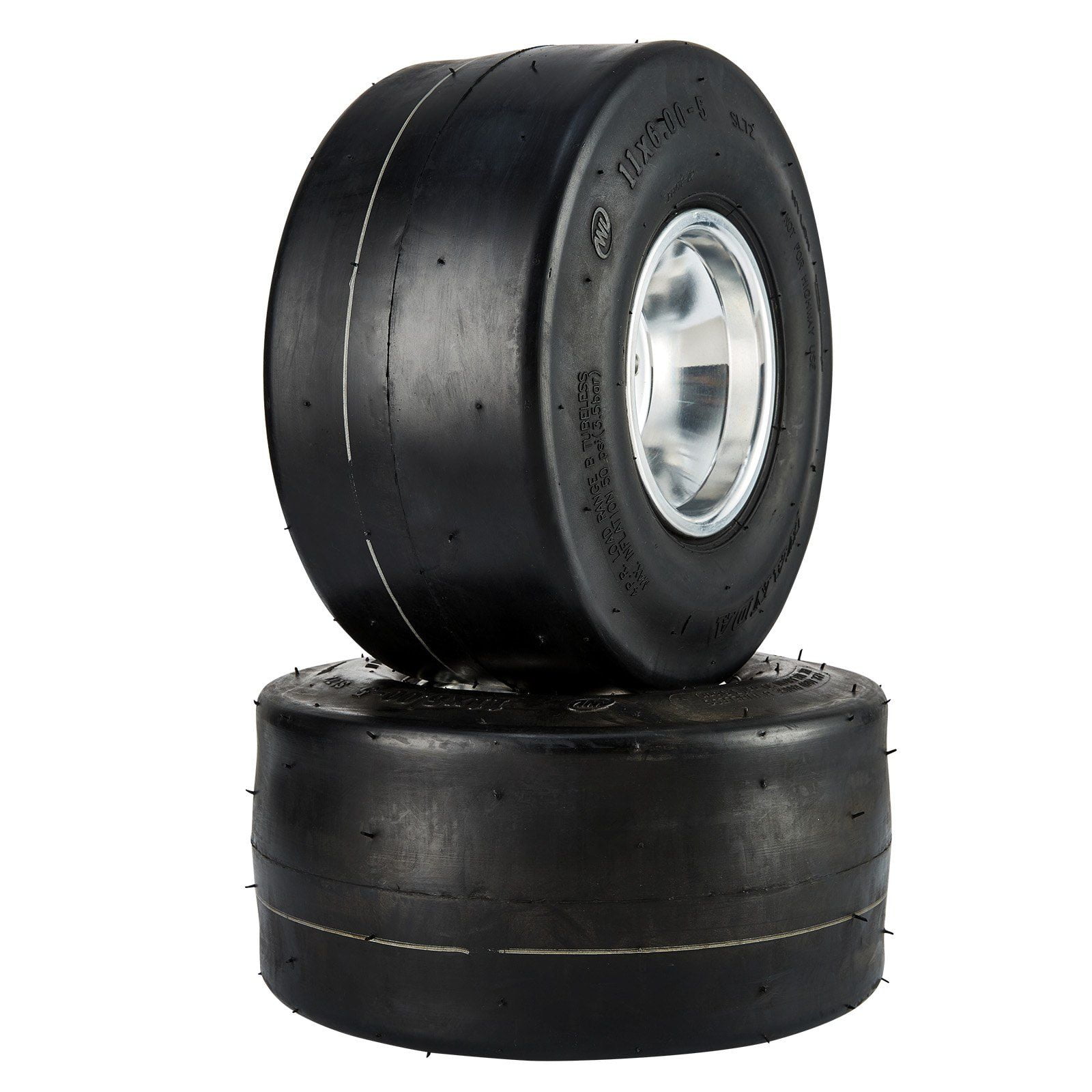 Go Kart Tires and Rims, 11x6-5" Go Kart Wheels, 2-Pack Rear Wheels ...