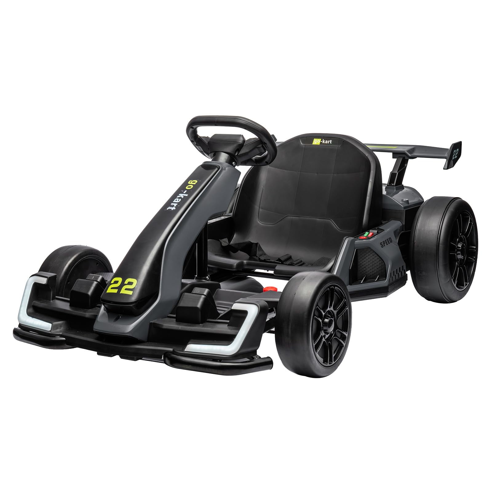 Go Karts for Kids,24V Electric Go Kart with 2 * 150W Powerful Motors ...